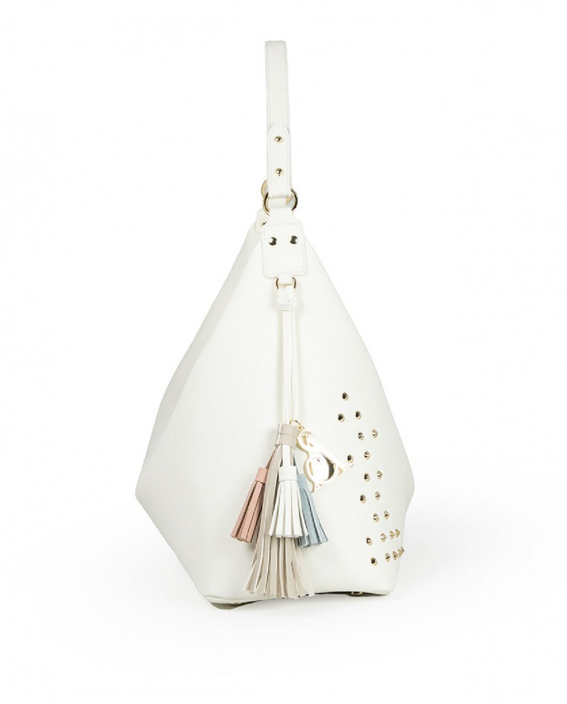 Sacca Jenna Showgirl bianca Pash Bag – Biella Centro Borse